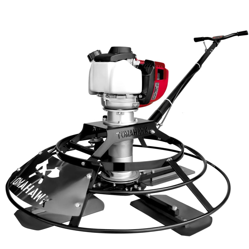 30" Portable Honda Concrete Power Trowel with 18ft Bull Float Handle G ...